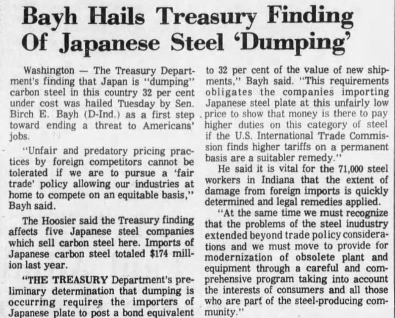 Steelworkers Remember When Imports from Japan Caused a Crisis -- and ...